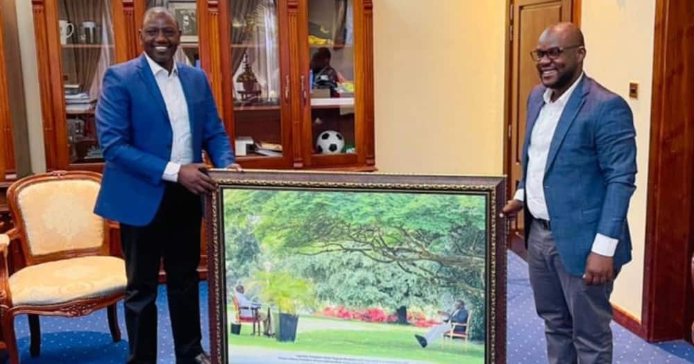 Ugandan State House Gifts William Ruto Beautiful Portrait Capturing ... Ugandan State House Gifts William Ruto Beautiful Portrait Capturing ...
